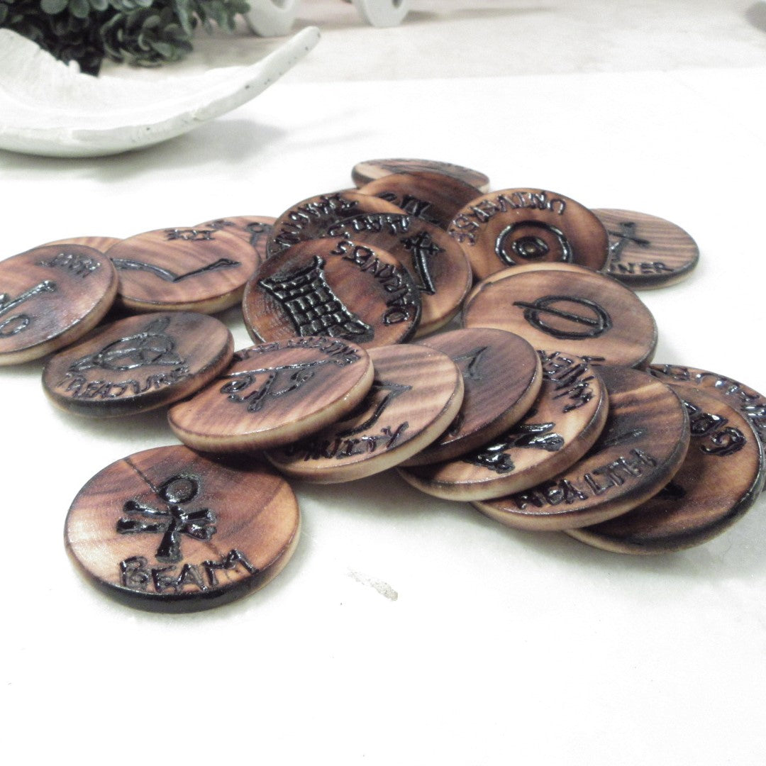 Buy Glyphs Rune Set - Choose Rounds or Dice Online | Mystic Moon Shop